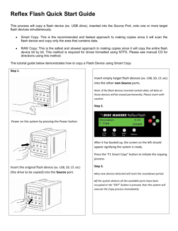 Disc Makers Reflex Flash Quick Start Guide | Manualzz