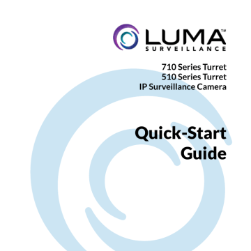 OvrC LUM-710-TUR-IPH-WH Luma Surveillance™ 710 Series Turret IP Outdoor Camera Quick Start Guide ...