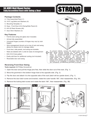 Strong SR-WMS-6U Wall Mount Rack System - 6U Owner's Manual | Manualzz