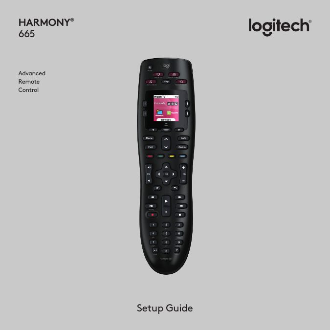 Logitech LOGI-HARMONY-665 Harmony 665 Advanced IR Universal Remote ...