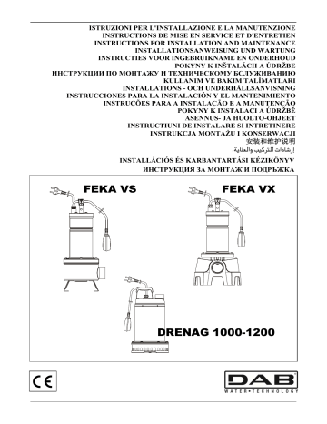 DAB DRENAG 1000 / 1200 Mode d'emploi | Manualzz