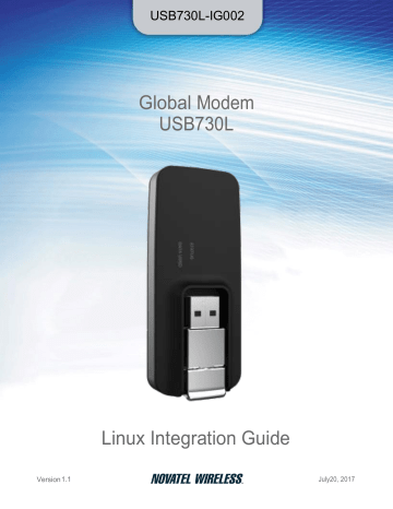 Verizon Global Modem USB730L Integration Guide | Manualzz
