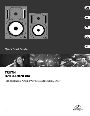 Behringer B2031A Loudspeaker Quick Start Guide | Manualzz