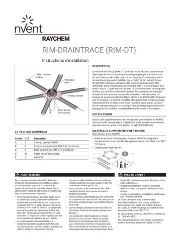 Raychem RIM-DT Guide d'installation | Manualzz