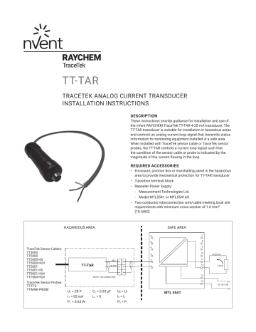 Raychem TT-TAR Installation Manual | Manualzz