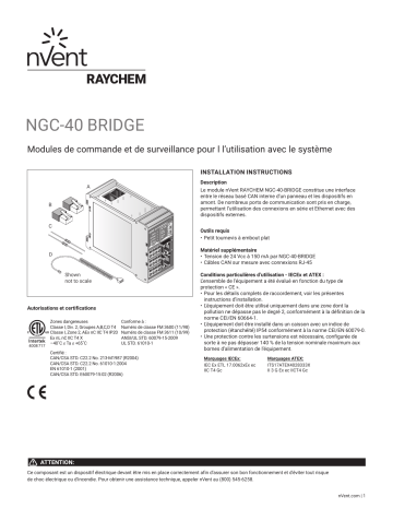 Raychem NGC-40 Bridge Guide d'installation | Manualzz