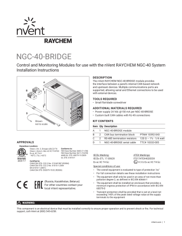 Raychem NGC-40 Bridge Installation Manual | Manualzz