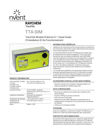 Raychem TTASIM Guide d'installation | Manualzz