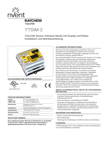 Raychem TTSIM-2 Installationsanleitung | Manualzz