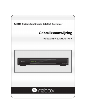 Rebox RE-4220HD S-PVR de handleiding | Manualzz