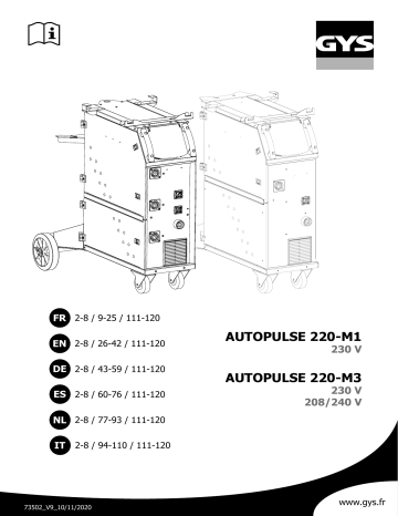 GYS AUTOPULSE 220-M1 Owner's Manual | Manualzz