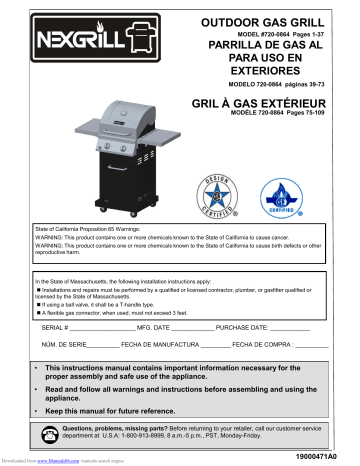 Kitchenaid 720-0864 Bbq And Gas Grill Owner's Manual | Manualzz