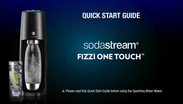 SodaStream SPIRIT ONE TOUCH WHITE Owner's manual | Manualzz