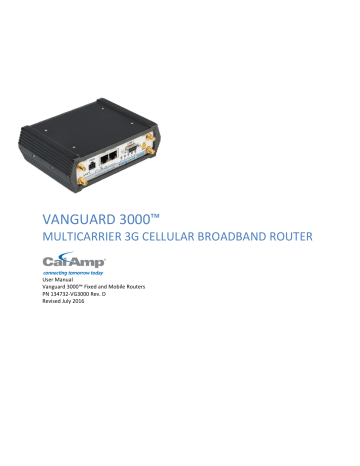 CalAmp Vanguard 3000 User Manual | Manualzz