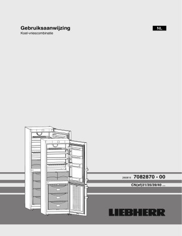 Liebherr CNef 4015 Koel-vriescombinatie Owner's Manual | Manualzz