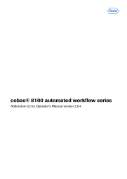 Roche cobas 8100 Sample Check Module - Operator's manual