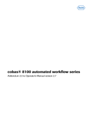 Roche cobas 8100 Sample Check Module - Operator's manual