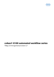 Roche cobas 8100 Sample Check Module - Operator's manual