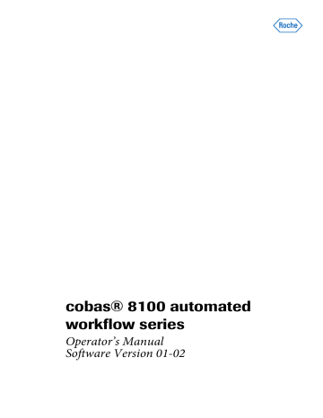 Roche cobas 8100 Destopper Operators Manual | Manualzz