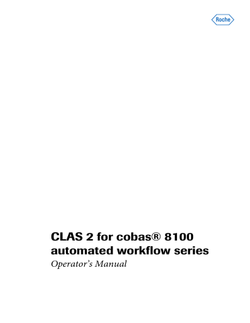 Roche cobas 8100 Destopper Operators Manual | Manualzz