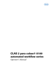 Roche cobas 8100 Sample Check Module - Operator's manual