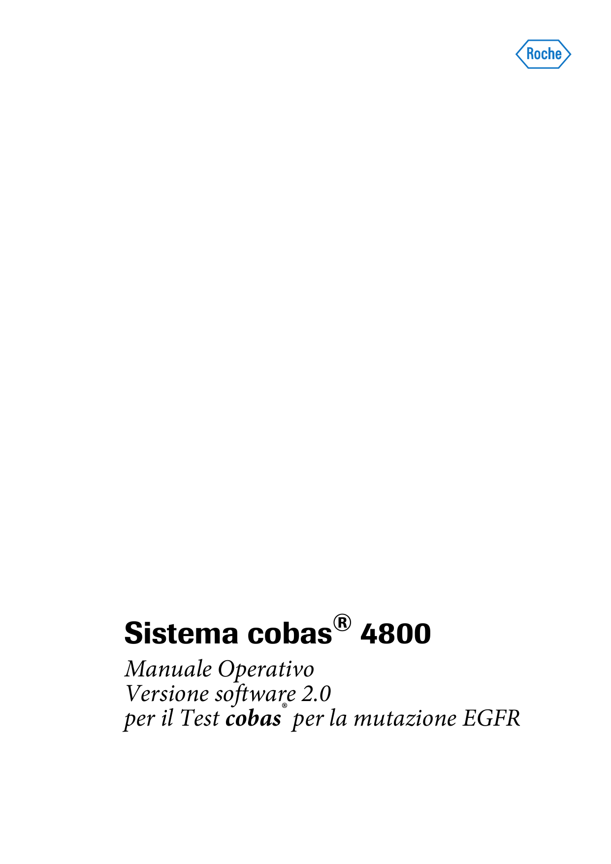 Roche cobas p 480 v2 Manuale utente | Manualzz