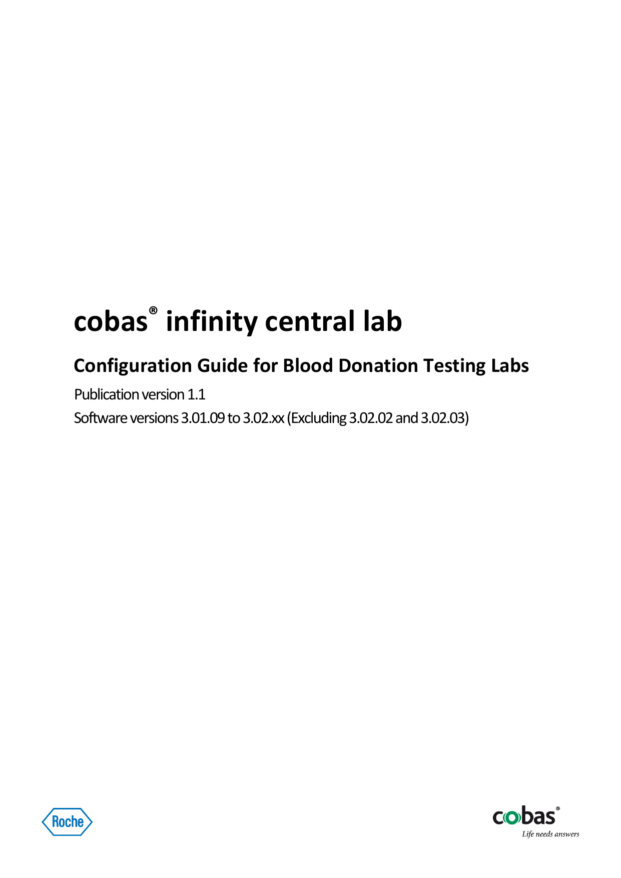 Roche cobas infinity central lab User Guide | Manualzz