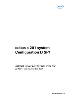 Roche cobas s 201 system - User manual | manualzz.com