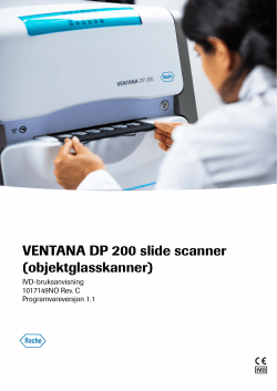 Roche VENTANA DP 200 - User manual | manualzz.com