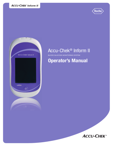 Roche Accu-Chek Inform II Operators Manual | Manualzz