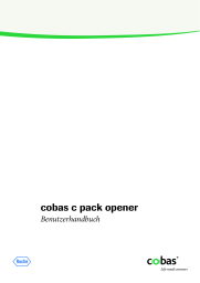 Roche cobas c 502 - Operator's manual, Reference guide, quick guide