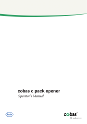 Roche cobas c 502 - Operator's manual, Reference guide, quick guide