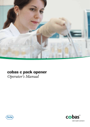Roche cobas c 701 - Operator's manual, Reference guide, quick guide
