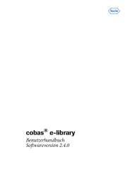 Roche cobas e 801 - Reference guide, Operator's manual, User Guide