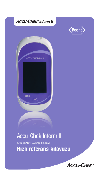 Roche ACCU-CHEK Inform II Kullanım kılavuzu | Manualzz