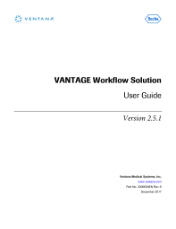 Roche Vantage - Operator's manual