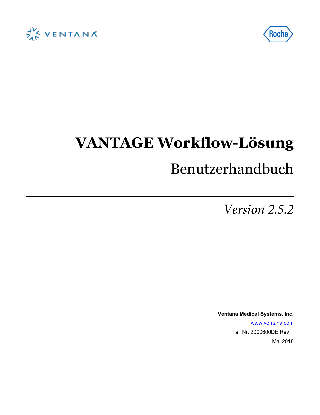 Roche Vantage Benutzerhandbuch | Manualzz