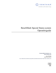 Roche BenchMark Special Stains - Operator's manual