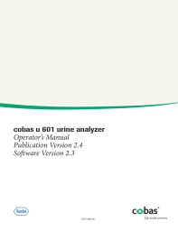 Roche cobas u 601 - Operator's manual, quick guide