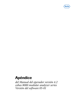 Roche cobas 8000 core unit - Manual del operador, Guía de referencia ...