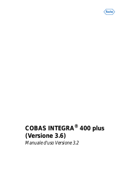 Roche COBAS INTEGRA 400 plus - Reference guide, User Guide, User manual | manualzz.com