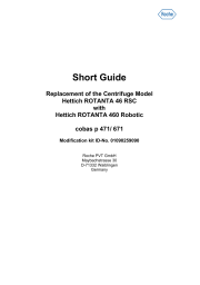 Roche cobas p 471 - Operator's manual, quick guide