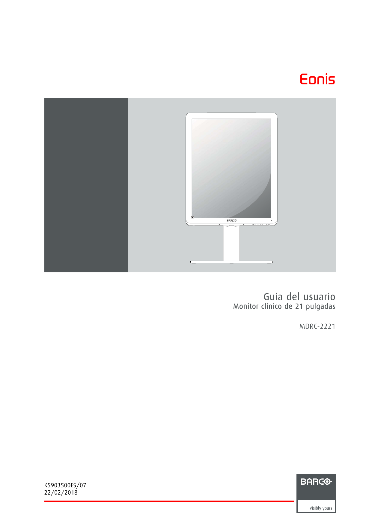 Barco Eonis 21" (MDRC-2221) Guía del usuario | Manualzz