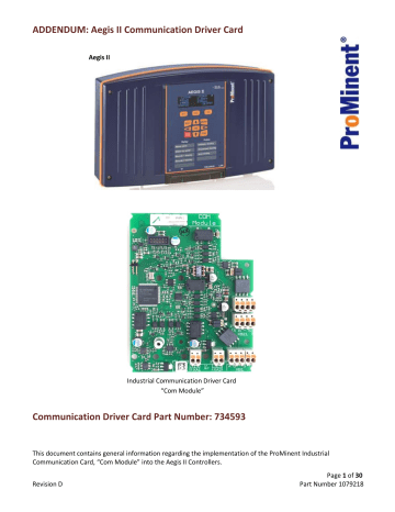 ProMinent Aegis-II Manual | Manualzz
