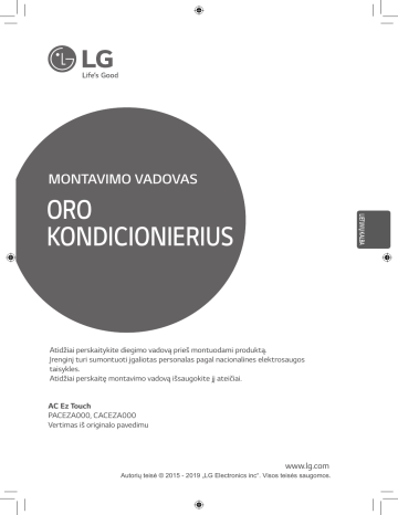 LG PACEZA000 montavimo instrukcija | Manualzz