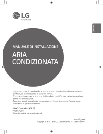 LG PACP5A000 Installation manual | Manualzz