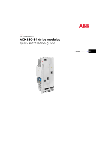 ABB ACH580-34, ACQ580-34 Quick Installation Manual | Manualzz