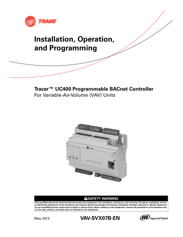 Trane Tracer Uc | Manualzz