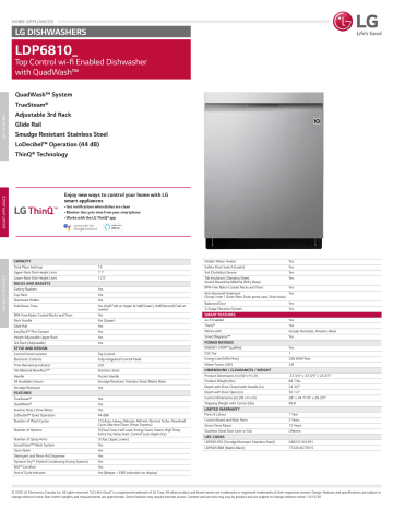 LG LDP6810SS Specification | Manualzz