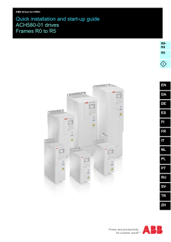ABB ACH580-01 Series - Installation manual, Manual de usuario ...